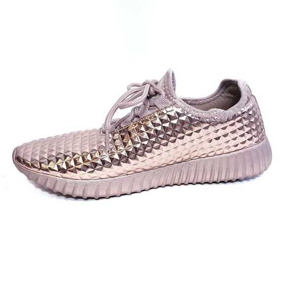 Cape Robbin | Shoes | Cape Robbin Judo Rose Gold Metallic Sneaker Size ...
